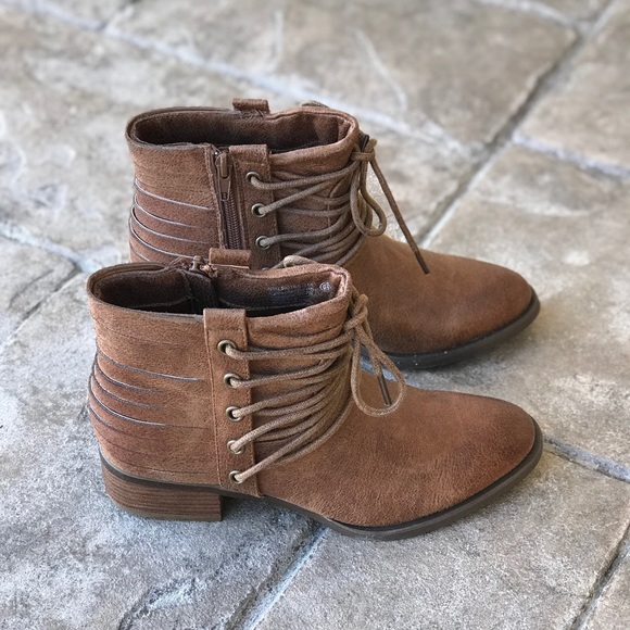 Urban Outfitters | Shoes | Rope Lace Slashed Distressed Ankle Boots ...